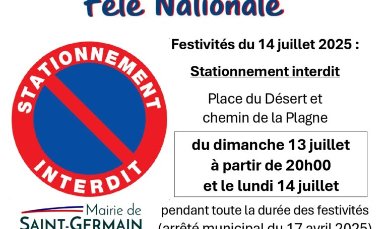 Le 14 juillet – Fête Nationale - Saint Germain Lembron